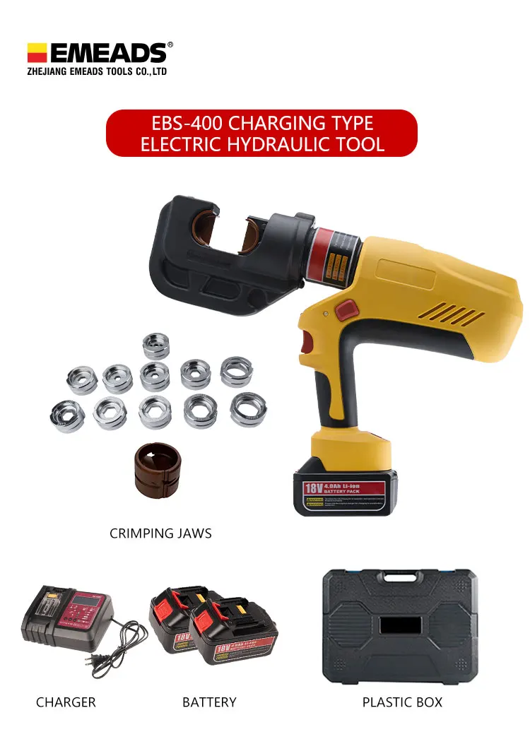 Ez-400 Ebs-400 Battery Cu50-400mm2 Hydraulic Tool Crimping Cable Crimper Ebs-400 Connector ...