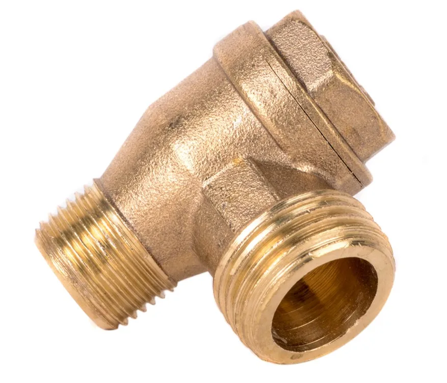 3-port Brass Male Threaded Check Valve Connector 4.1cmx3.87cm For Air ...