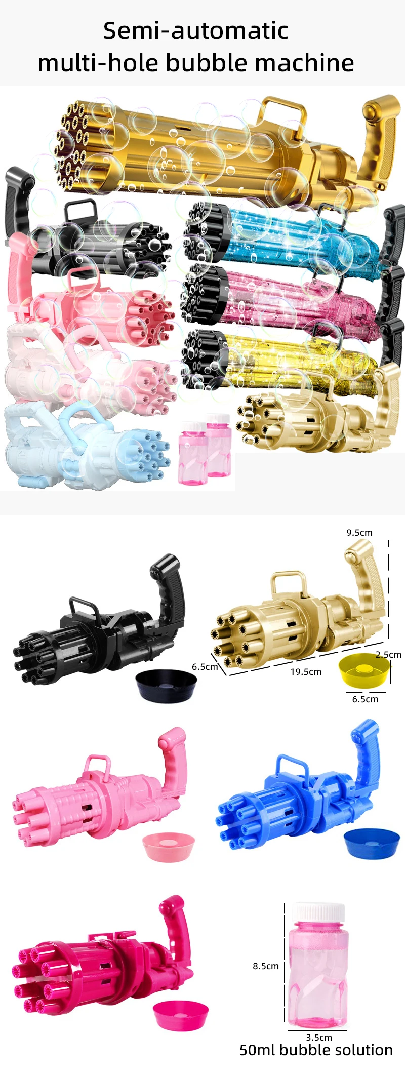 TIK Tok Electric Bubble Maker - Fun Outdoor Toy for Kids