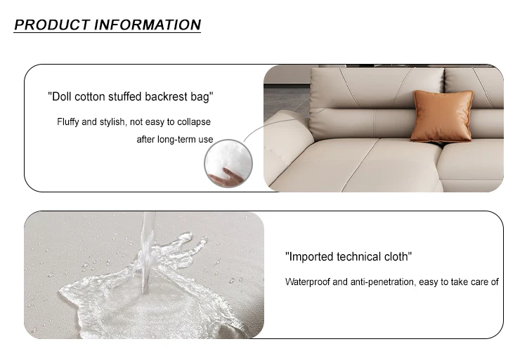 Nordic No-Wash Technology Fabric Sofa - Minimalist Loveseat