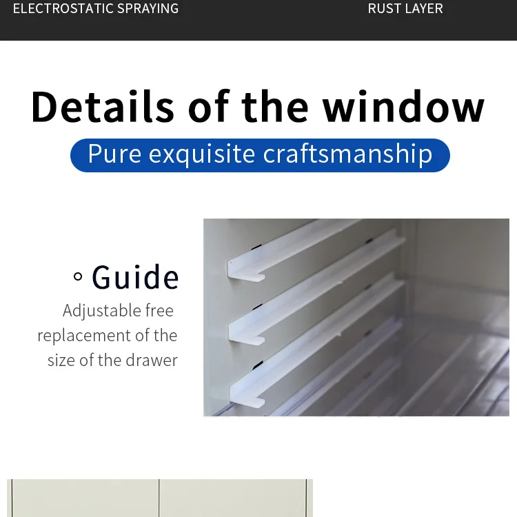 A3 Drawing Paper Storage Cabinet - Light Gray Plastic & Steel Filing ...