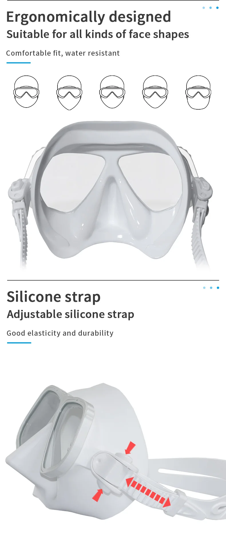 Profesional Commercial Diving Equipment Metal Frame Diving Mask Low ...