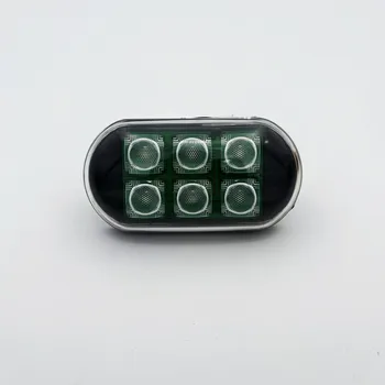 Muye New 4.7 Inch Hight Brightness Oval Red Blue Amber Led Flashing ...