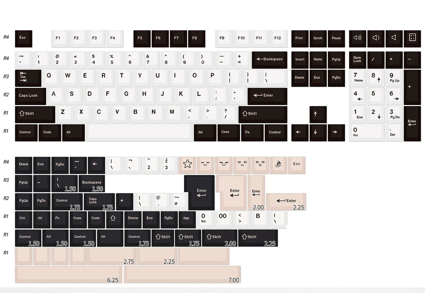 173 Keys Box Sets Double Shot PBT Profile Mechanical Keyboard Cherry ...