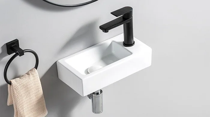 Customized Small Size Wall Hung Bathroom Ceramic Sinks Sanitary Ware ...