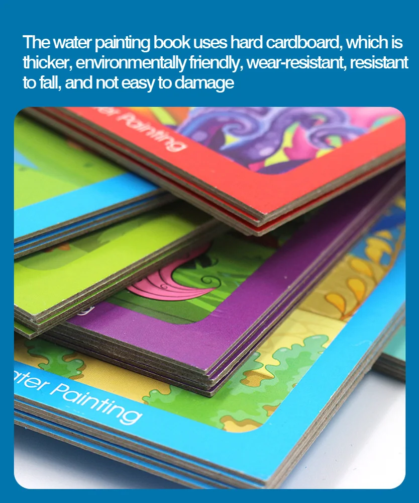 Colourful Magic Water Drawing Book - Fun & Creativity