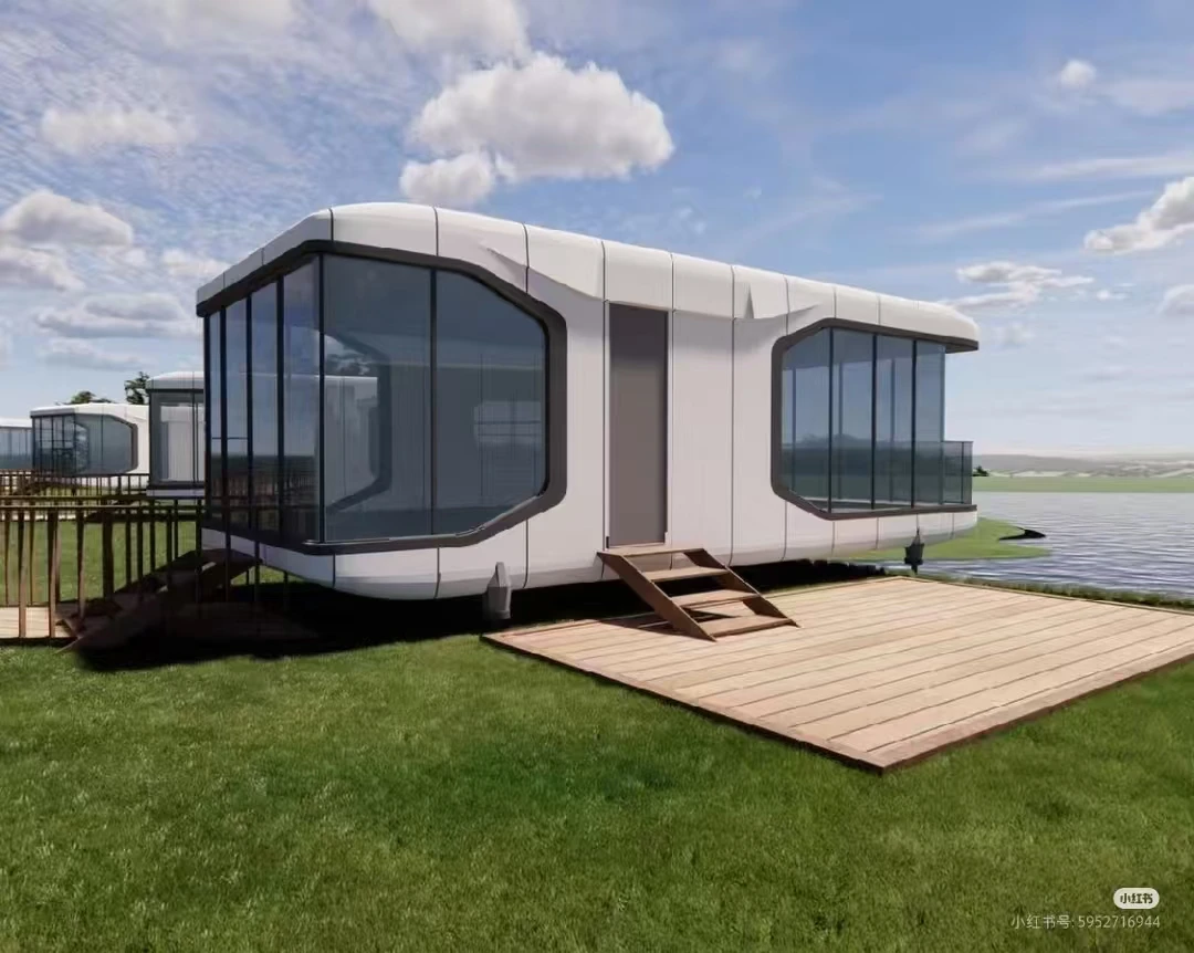 Prefab Steel Space Capsule House for Hotel Park & Bedroom Use ...