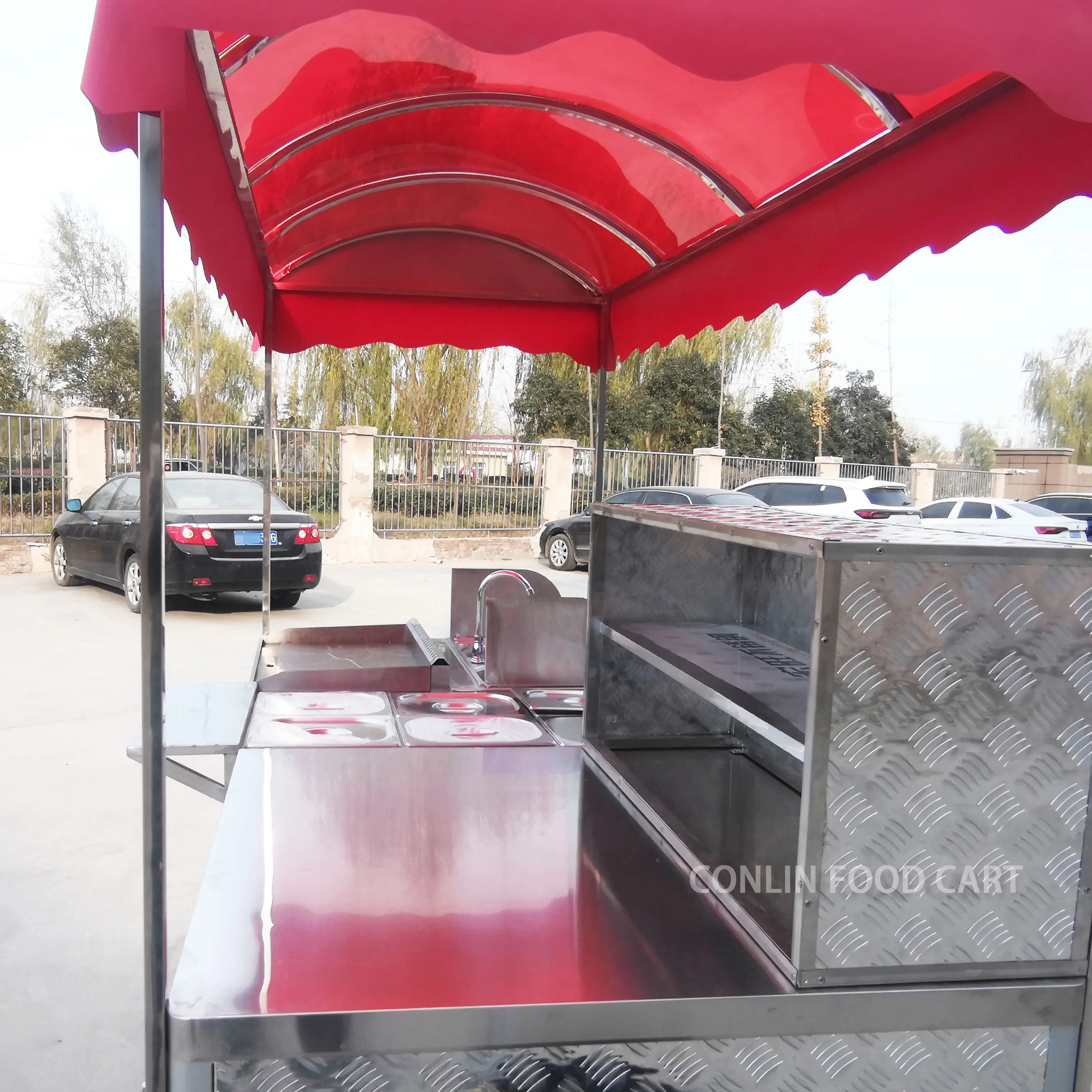 Factory Price Concession Stand Cart Stand Commercial Churros Commercial ...