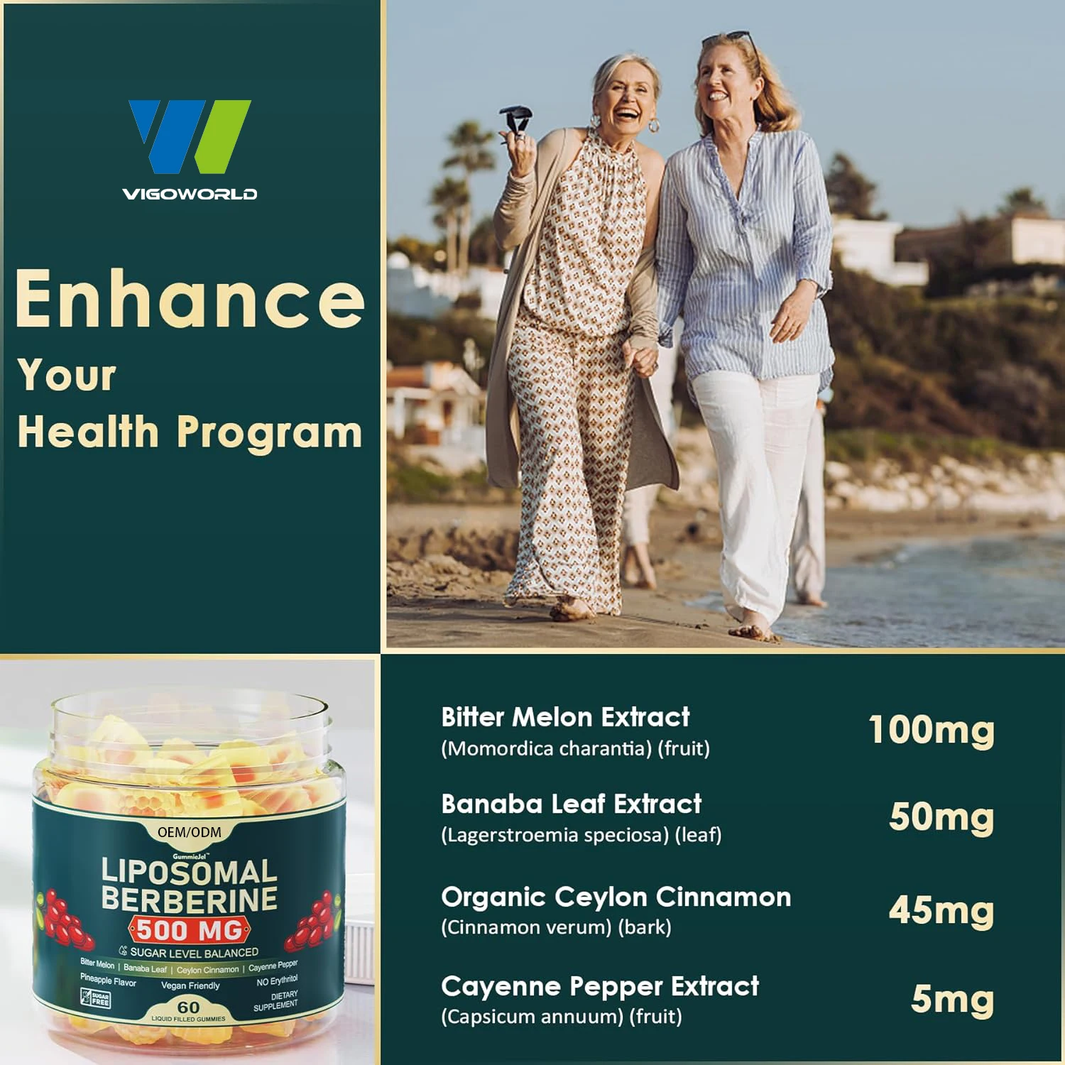 Vegan Liposomal Berberine Gummies for Metabolism Balance