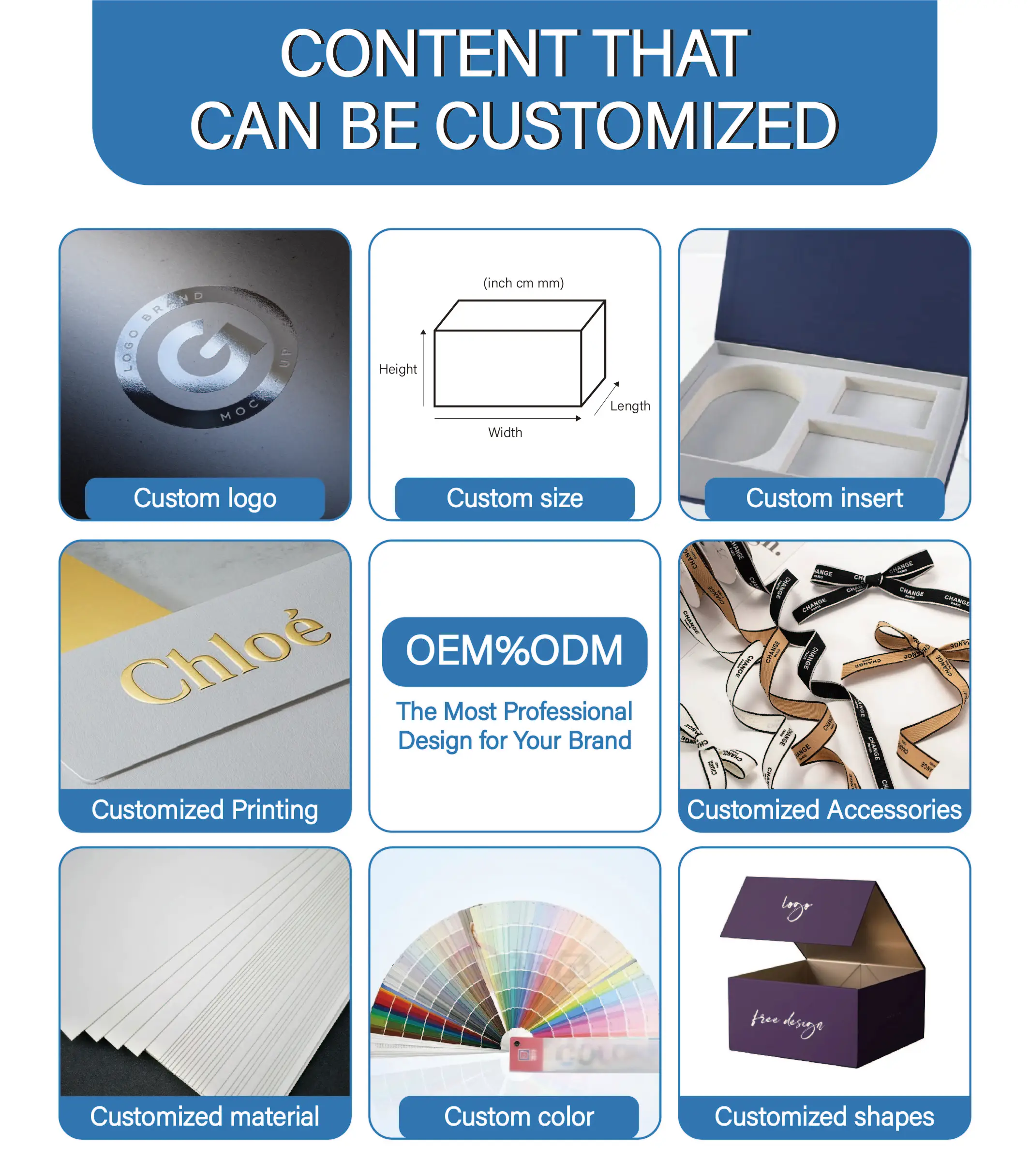 Luxury Custom Embossed Cardboard Box for Beauty Packaging