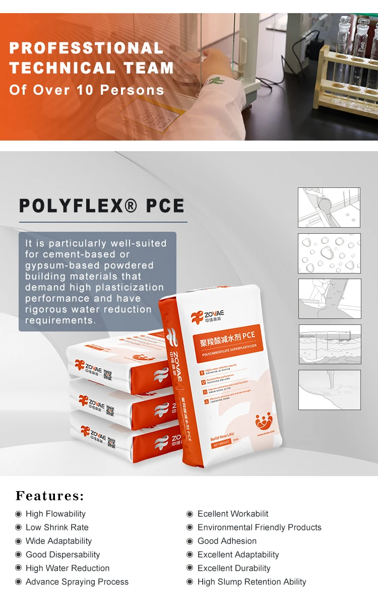 Powder Polycarboxylate Concrete Admixture Pce Powder Superplasticizer ...