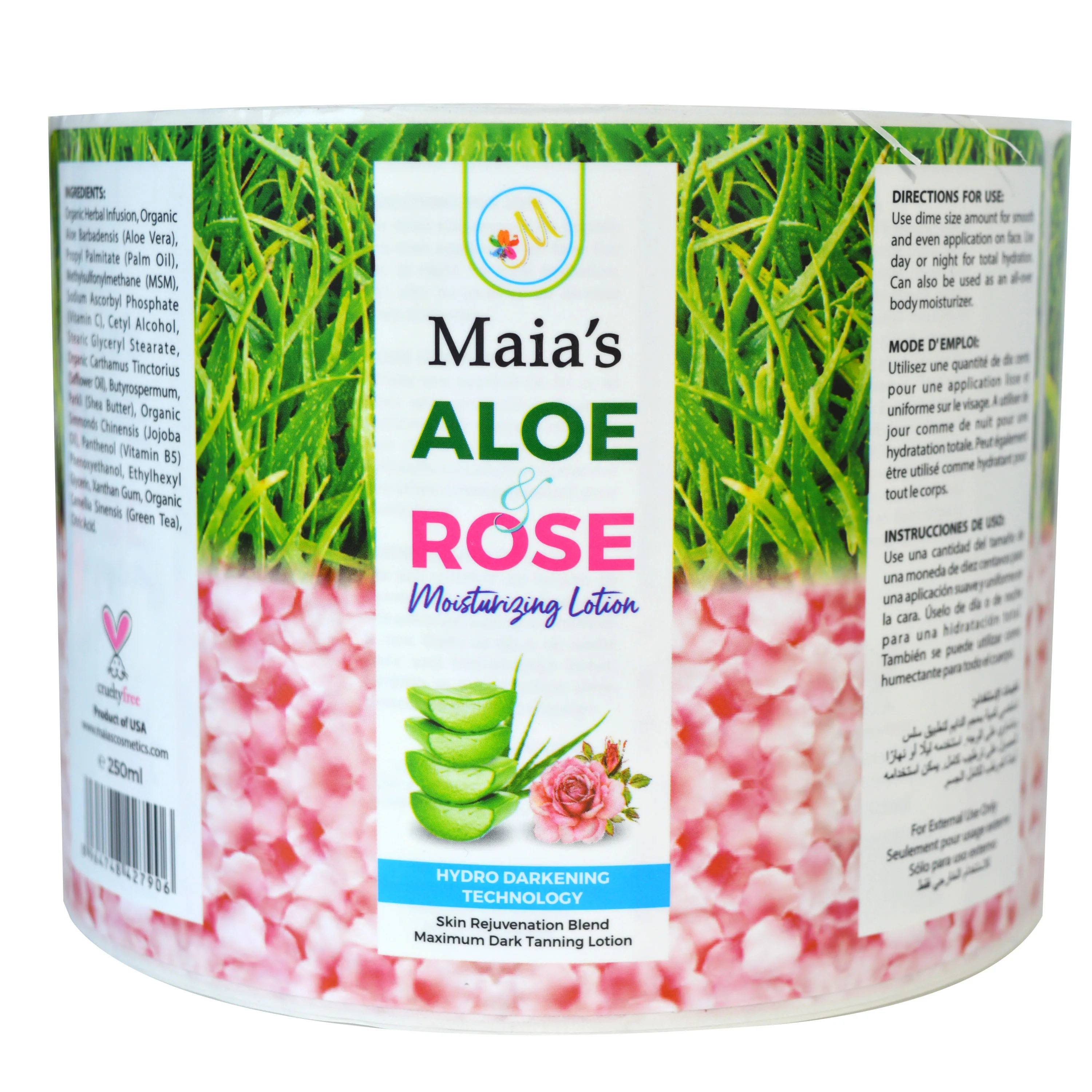 Custom Round Vinyl Waterproof Labels for Cosmetic Jars