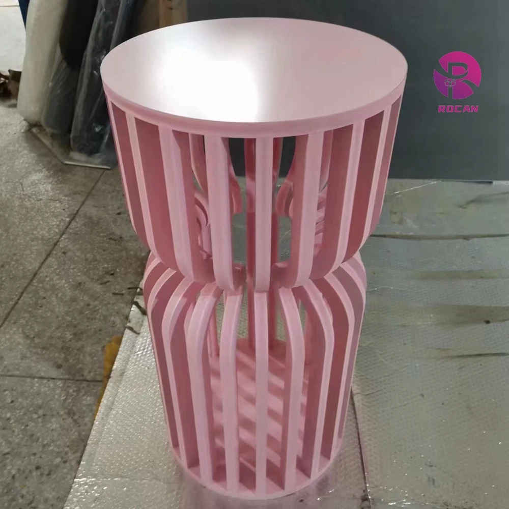 Elegant Slatted Roman Plinth for Wedding & Events