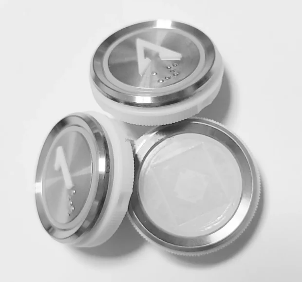 Hotsale Stainless Steel Round Shape Braille Elevator Push Button Switch ...