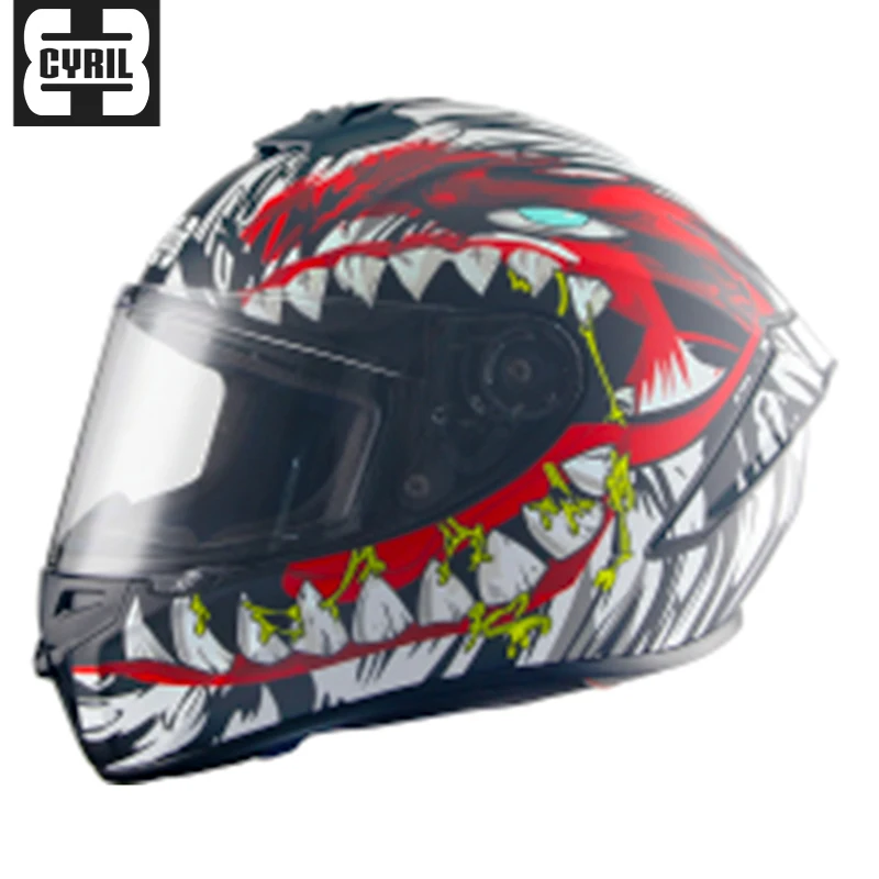 Cyril-ff350 Intégral Casque De Moto Abs Sûr Structure Le Plus Récent ...
