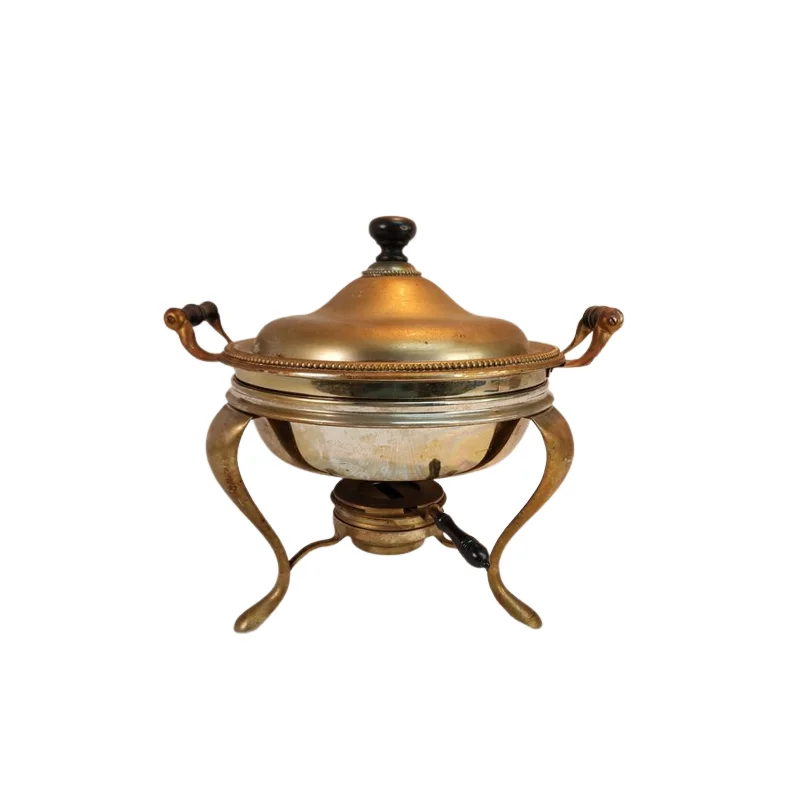Ball Structure Round Roll Top Chafing Dish Double Wall Hot Pot Hotel Restaurants Tableware Food ...