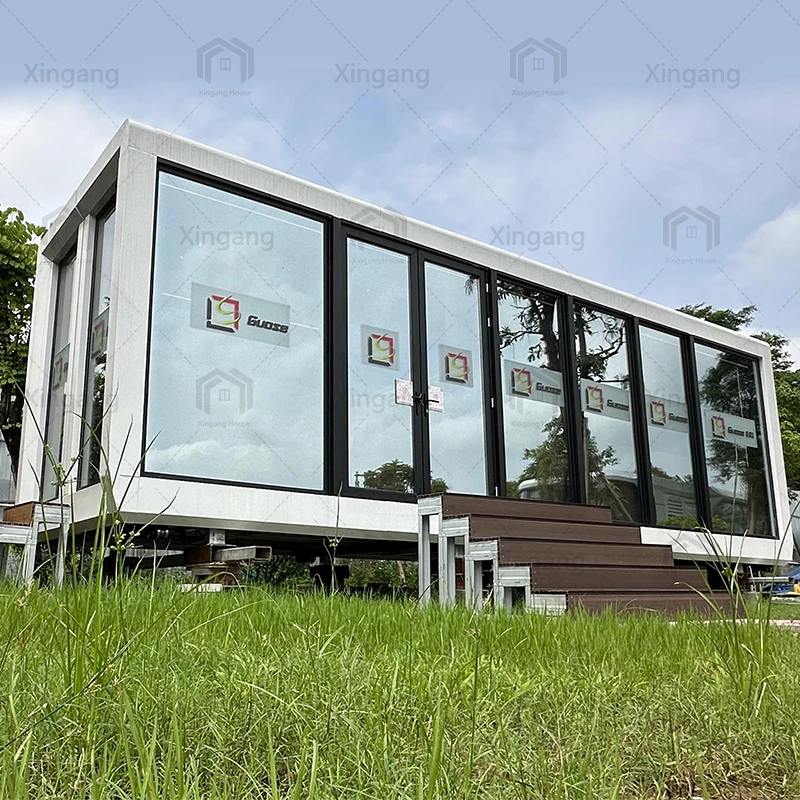 Collapsible luxury expansion prefabricated house Extendable Apple Cabin ...