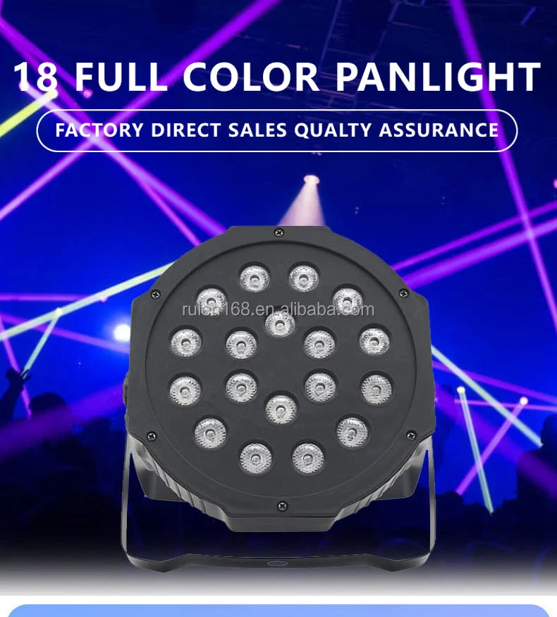 Factory Direct 18 Pcs 4in 1 Full Color LED PAR Light RGBW Emitting ...