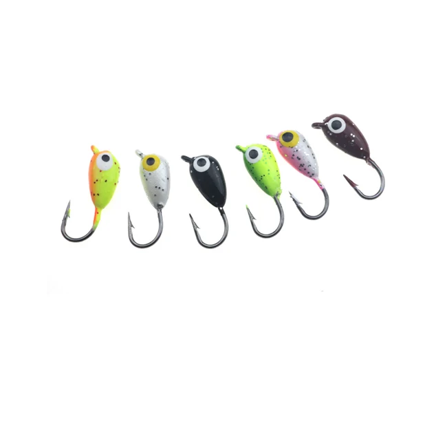 Cheap Various Colors and Specifications Lead Jig Head Ice Fishing Hook ...