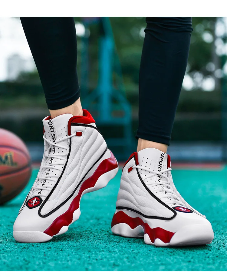New Men's Basketball Shoes Men's High Top Sports Running Shoes Youth ...