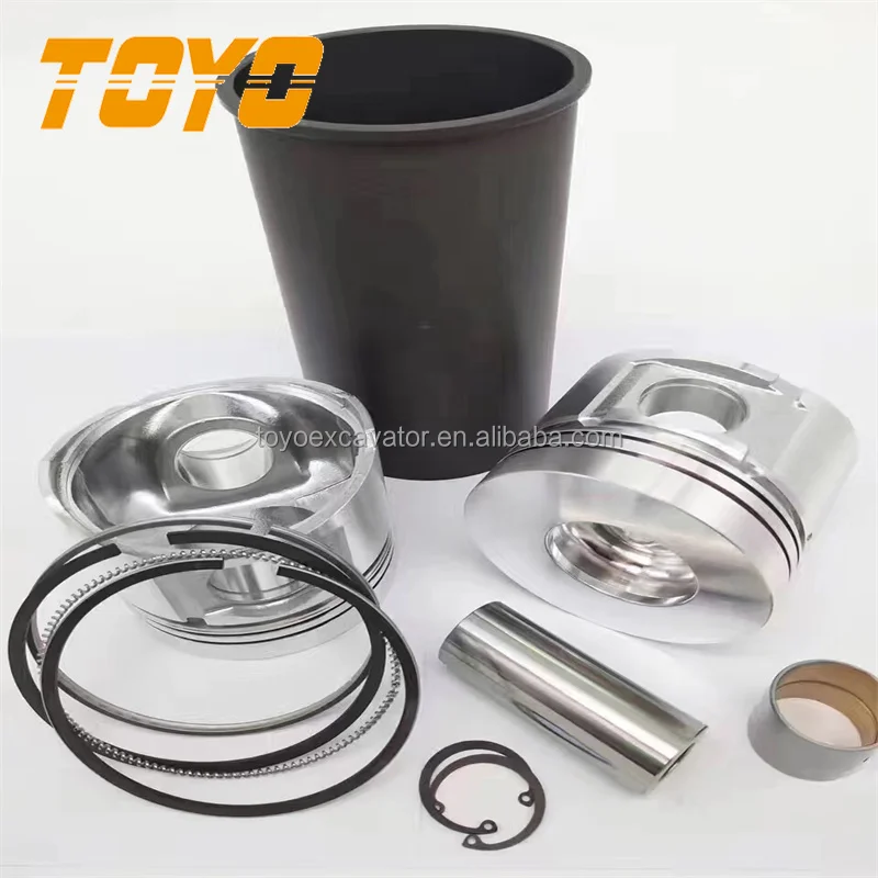 Cylinder Liner Kit 6d102 J05e 6hk1 4hf1 Engine Cylinder Liner Kit 6bd1 ...