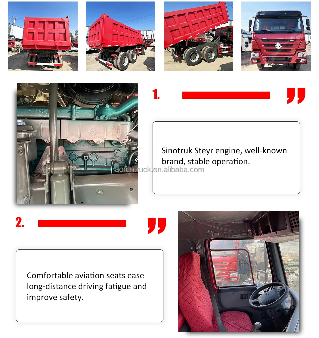 Used Dumper Truck HOWO Tipper Cargo Lorry Sinotruk 6X4 Dump Truck ...