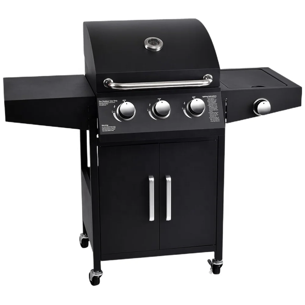 Vertak 3 Burner Mobile Outdoor Automatic Barbecue Machine Chicken ...