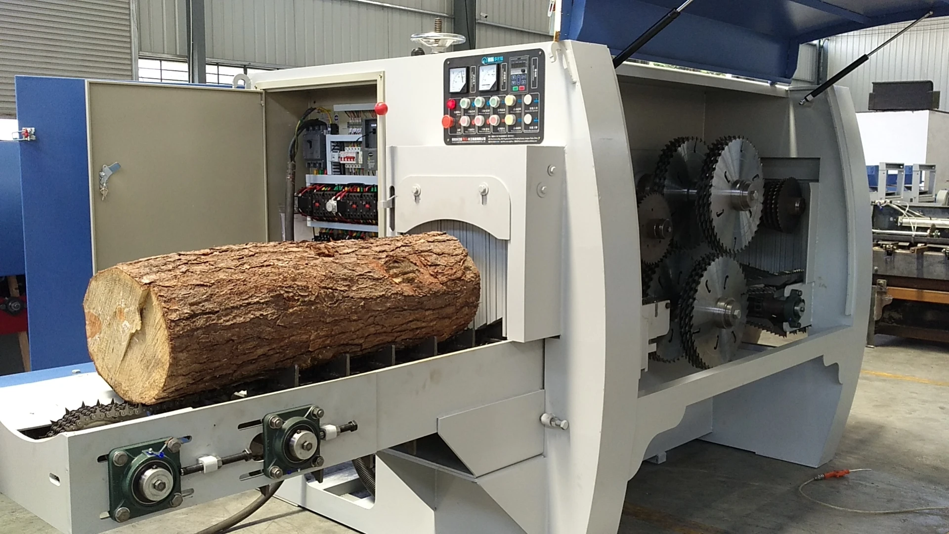 Wood Saw Machine Log Cutting Machine Log Saw Machine - Buy Cutting Wood ...
