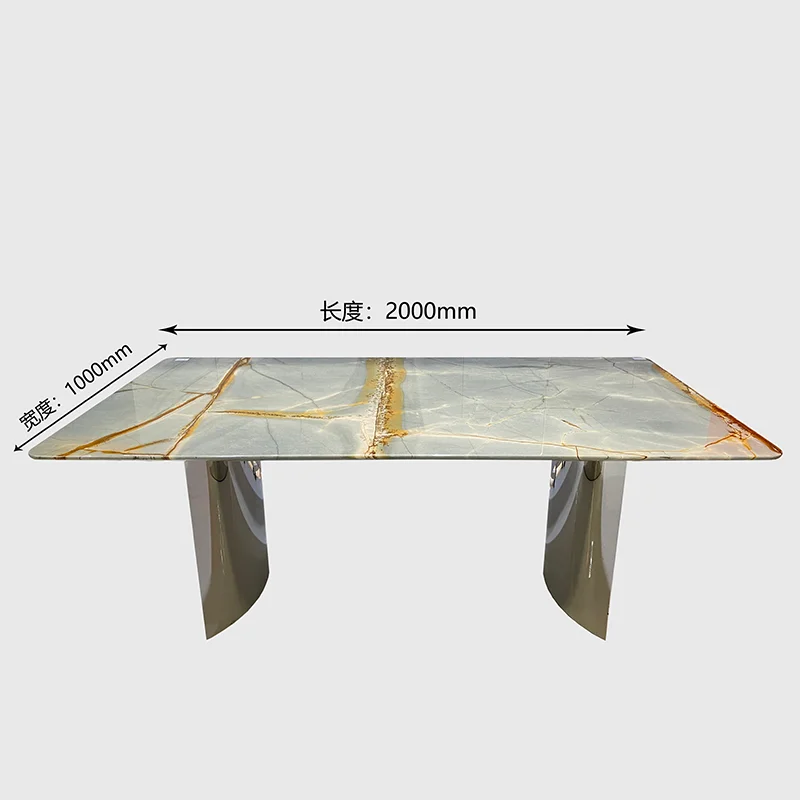 Blue Modern Luxury Marble Dining Table Luxury Stone Design Dining Room ...