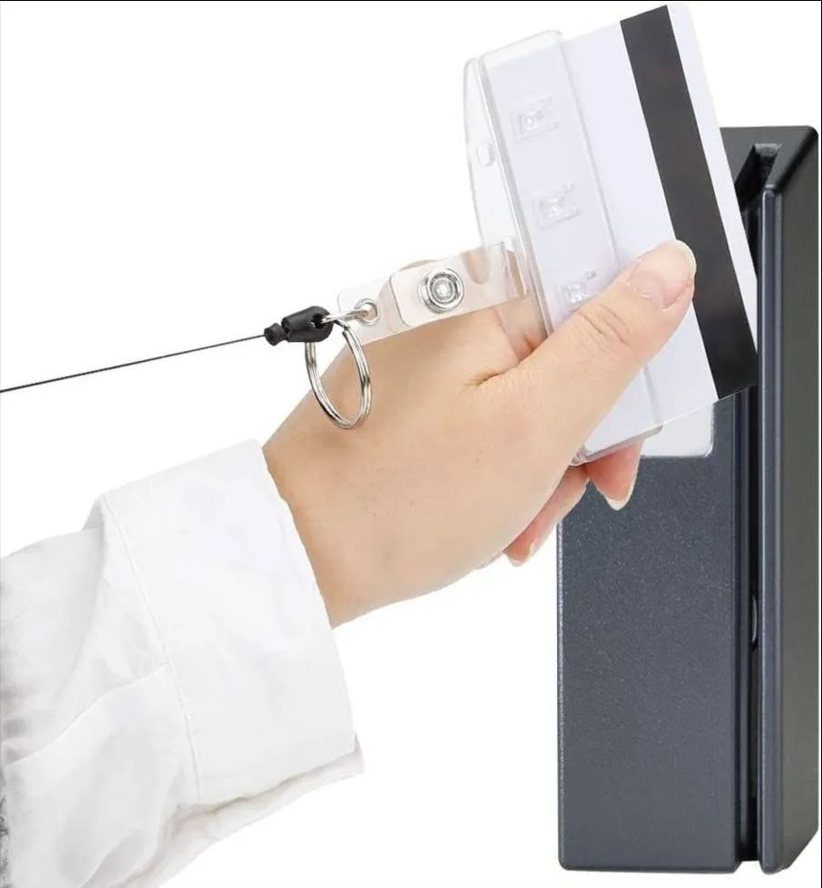 Horizontal Hard Plastic Half Card Badge Holder,Frosted Rigid Plastic ...