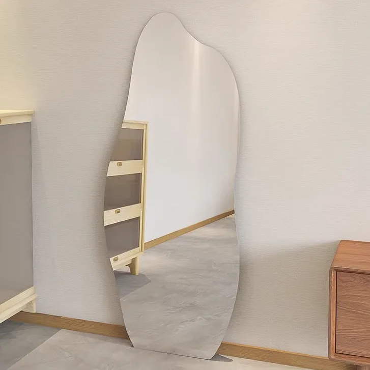 Custom Asymmetric Full-Length Wall Mirror for Bedroom | Frameless ...