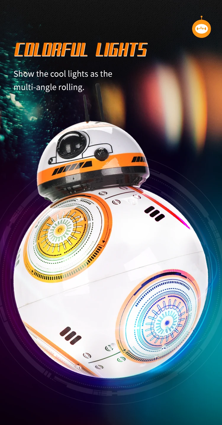 2.4ghz Rolling Walk Remote Control Electric Bb Ball Toy Robots With ...