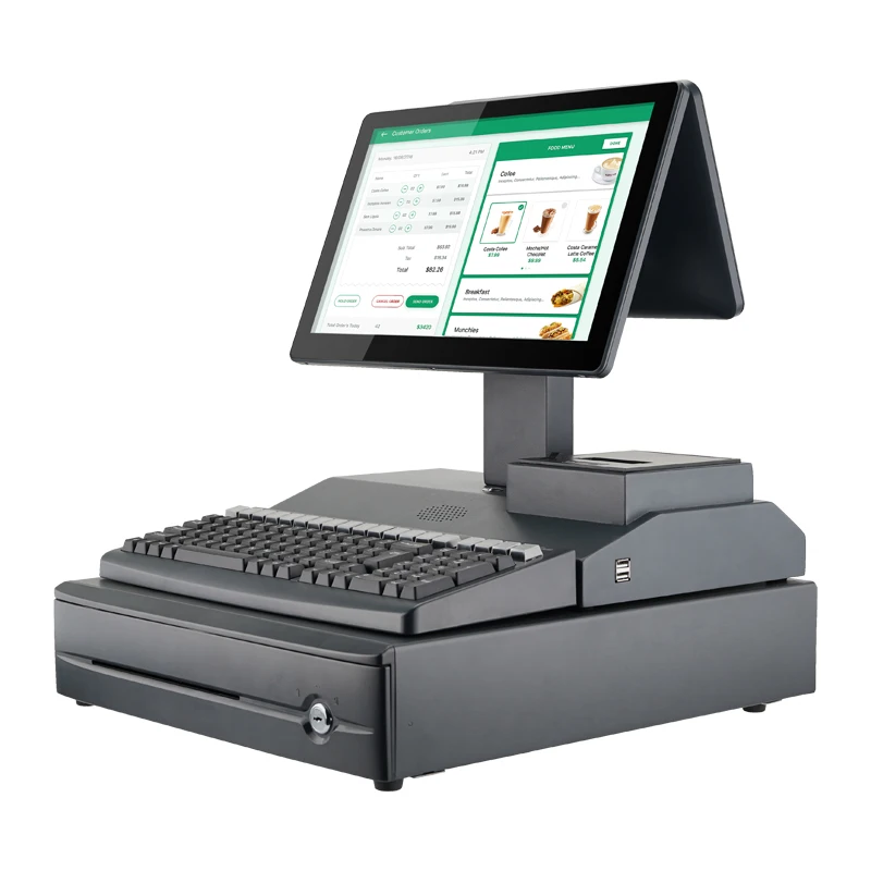Windows POS cashier EPOS System Cash Register POS with 15-inch & 17 ...