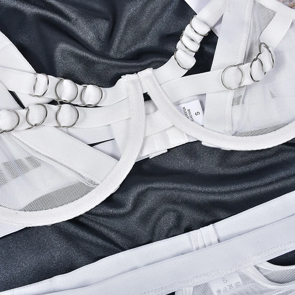 Shop High Quality Women Sexy Mesh Lace Bra Set with Metal Decoration