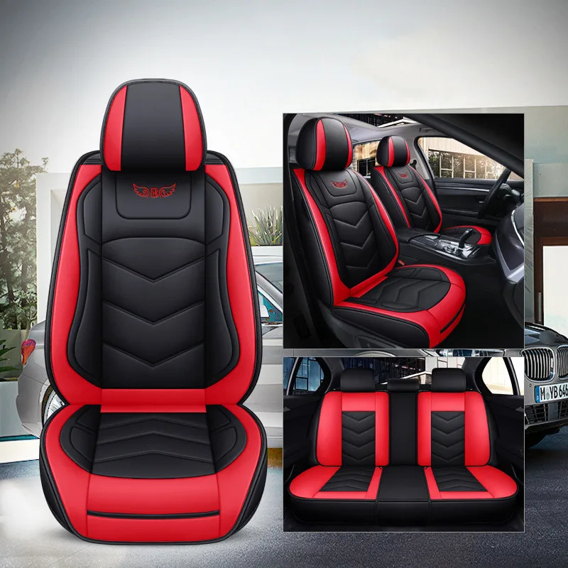 Car Interior Full Set Luxury Leather Seat Cover Car Seat Cushion ...