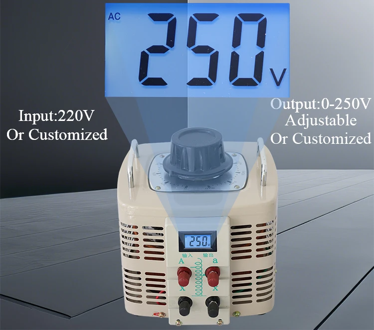 380V 220V Single Phase Voltage Autotransformer - Adjustable