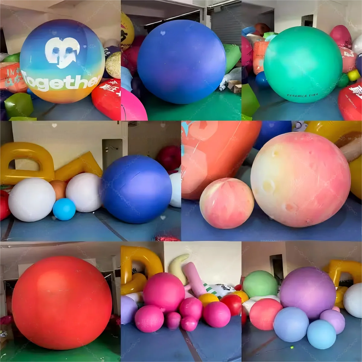 Factory Customized PVC Inflatable Giant Colored Balls Indoor Outdoor ...