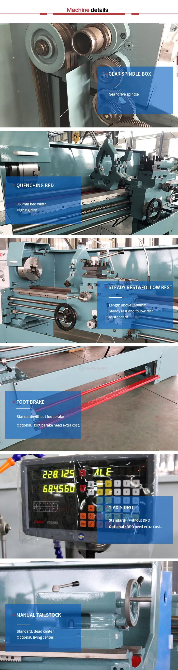 Conventional Lathe Machine C6260 - Competitive Price & Quality