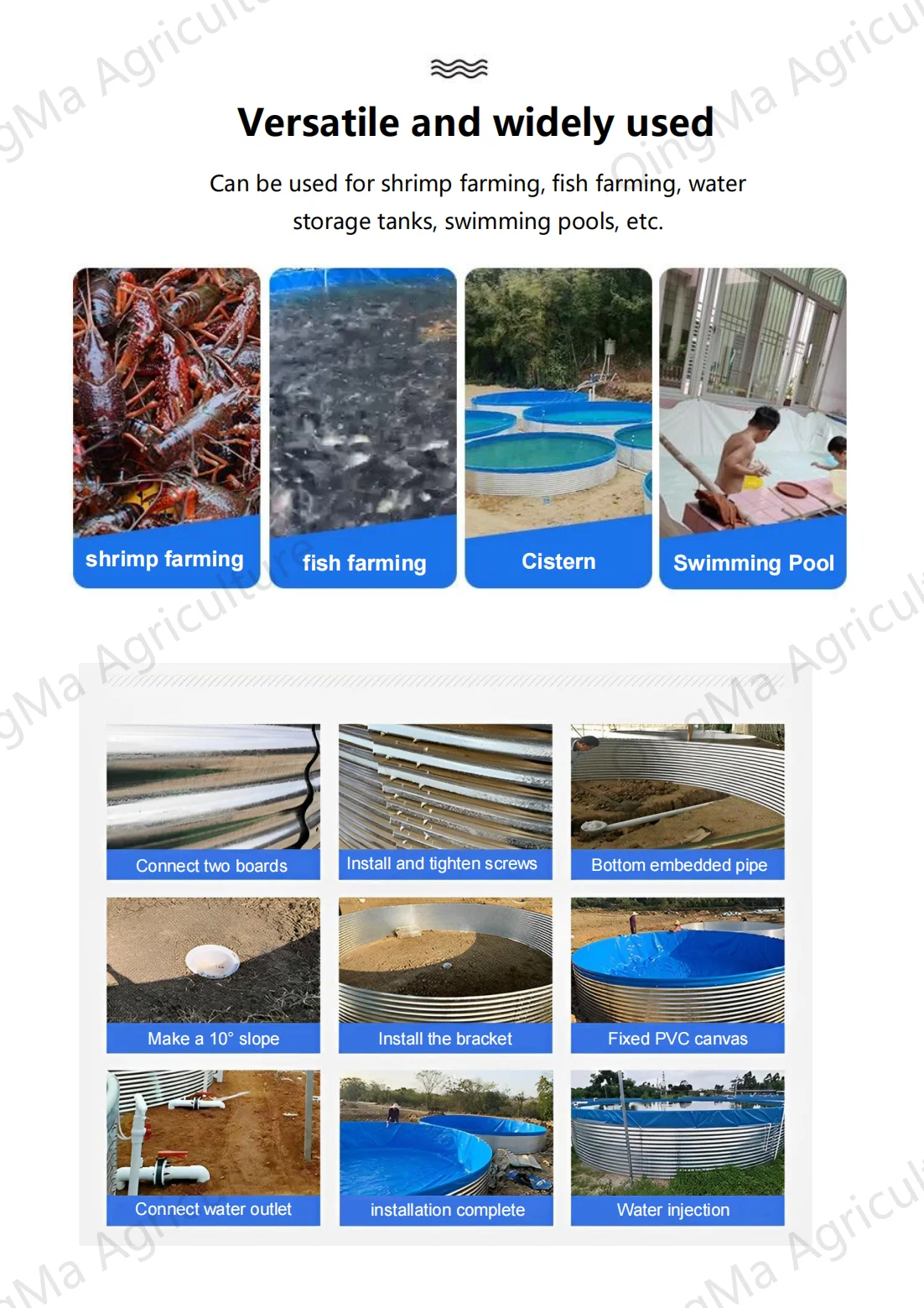 Wholesale Aquaculture Tanks Tilapia Fish Farming Tank Indoor And ...