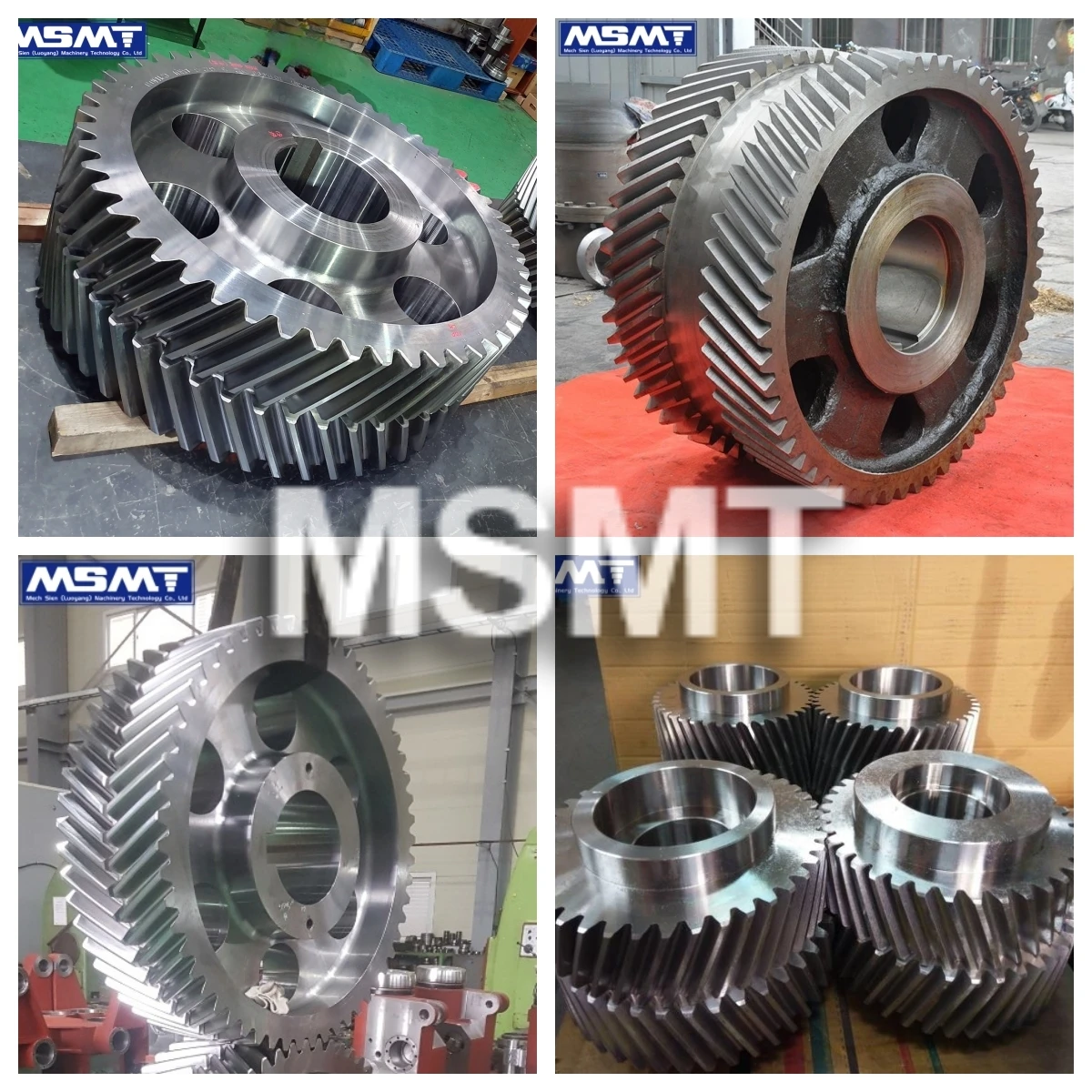 Custom Large Double Helical Gear Wheel Large Size Casting Double ...