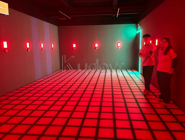 Interactive 30x30cm Pixel Grid Game Room Arena - Durable LED Floor for ...
