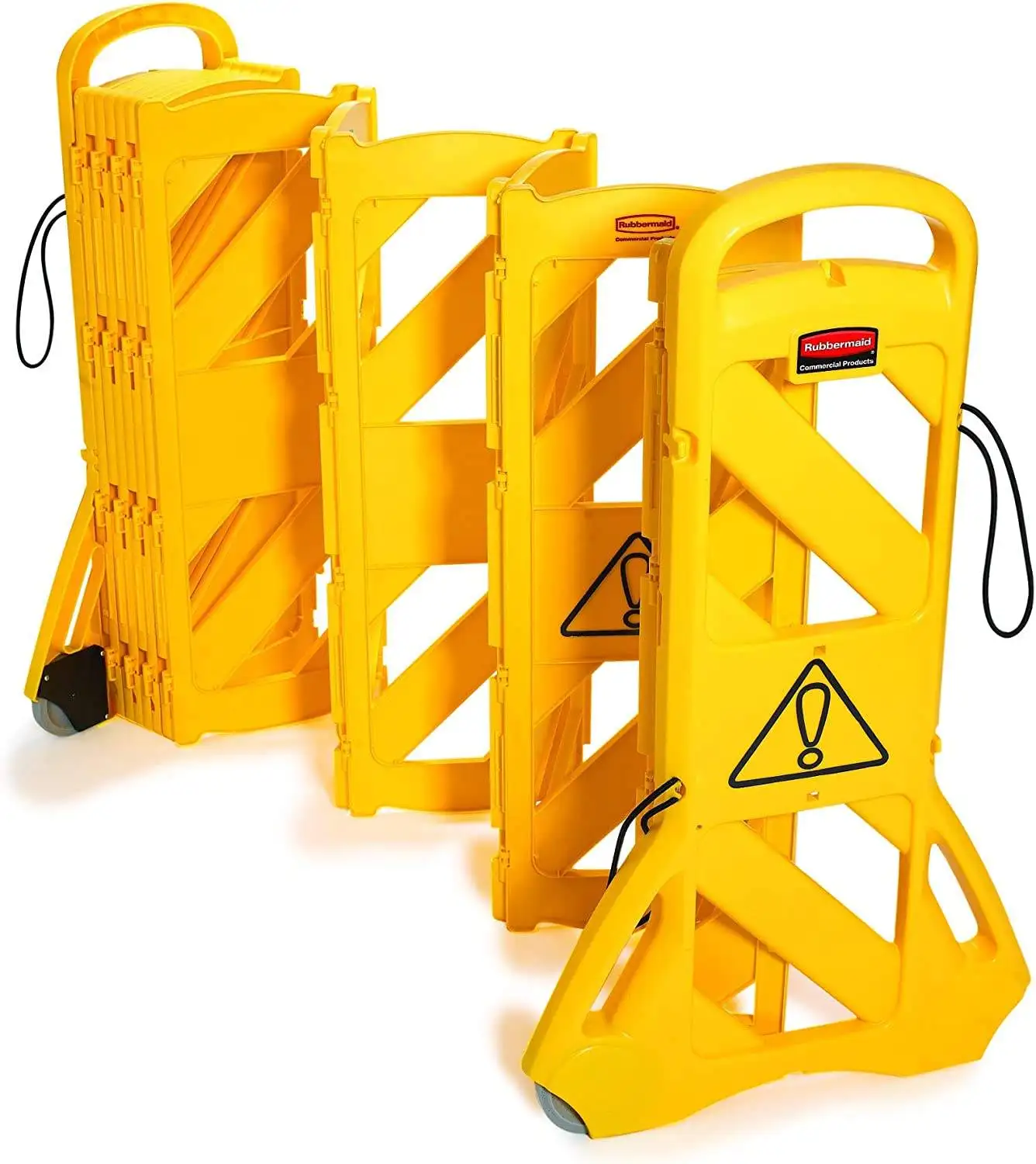 13-foot Expandable Temporary Plastic Retractable Security Sign Portable ...