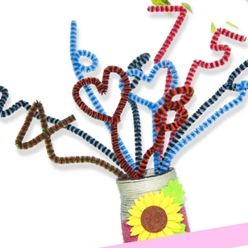 Twist Stick Bicolor Spots DIY Educational Toys 6mm 30cm Pipe Cleaner ...