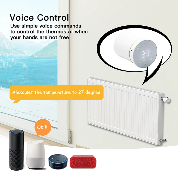 Programmable Trv Thermostat Smart Room Thermostatic Radiator Valve Tuya ...