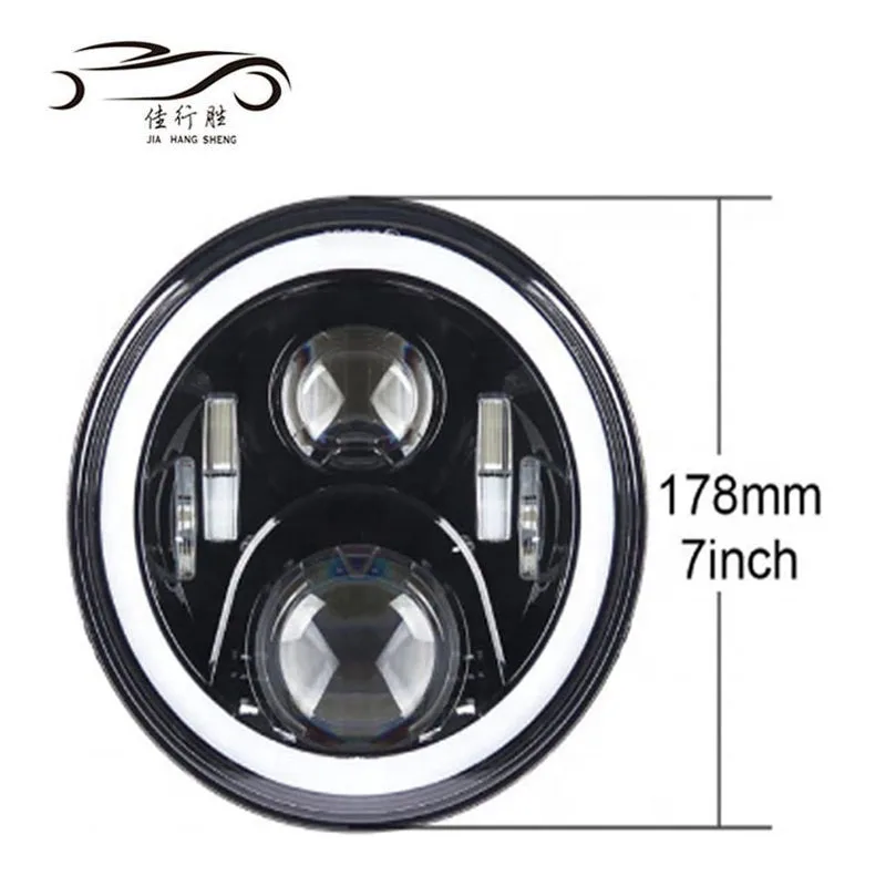 Jhs Factory Delivery 7inch Led Headlight Round 30watt High Low Beam ...