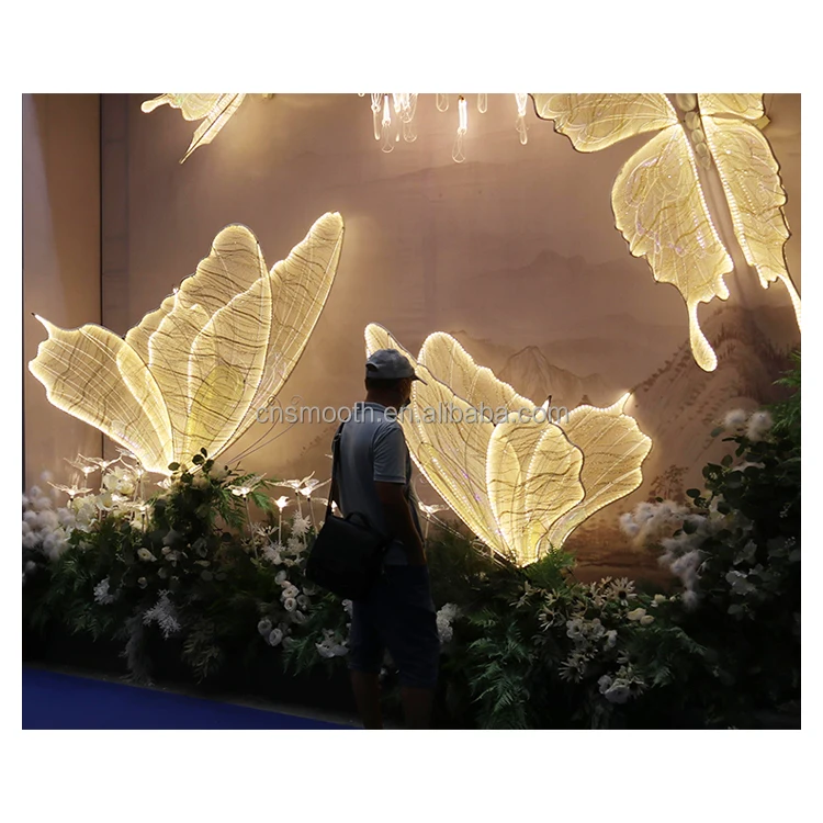 New Design Wedding Electric Light Up Stage Butterfly Led Light Walkway ...