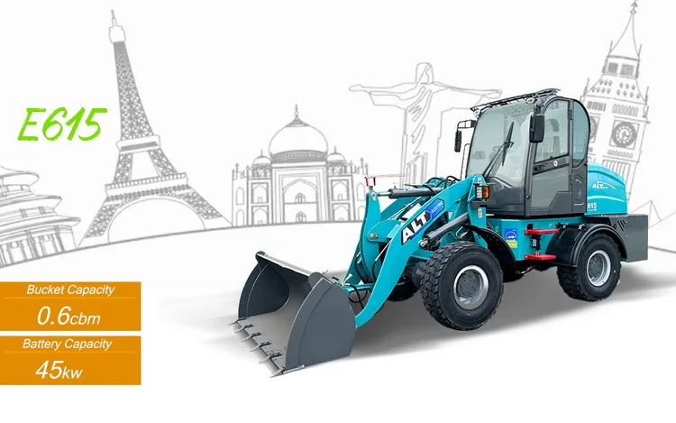 Alt All Terrain Electric Mini Loader 1.5 Ton Battery Electric Small ...