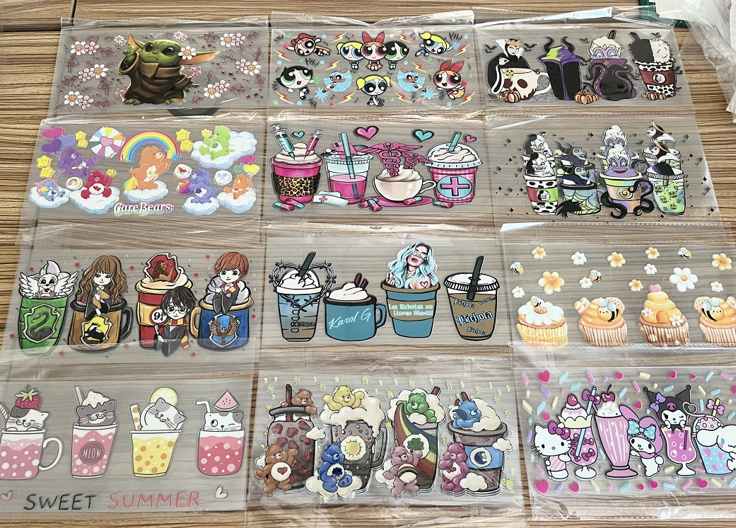 Waterproof Multiple Designs For Mugs Coffee Tumblers 16oz Uv Dtf Cup ...