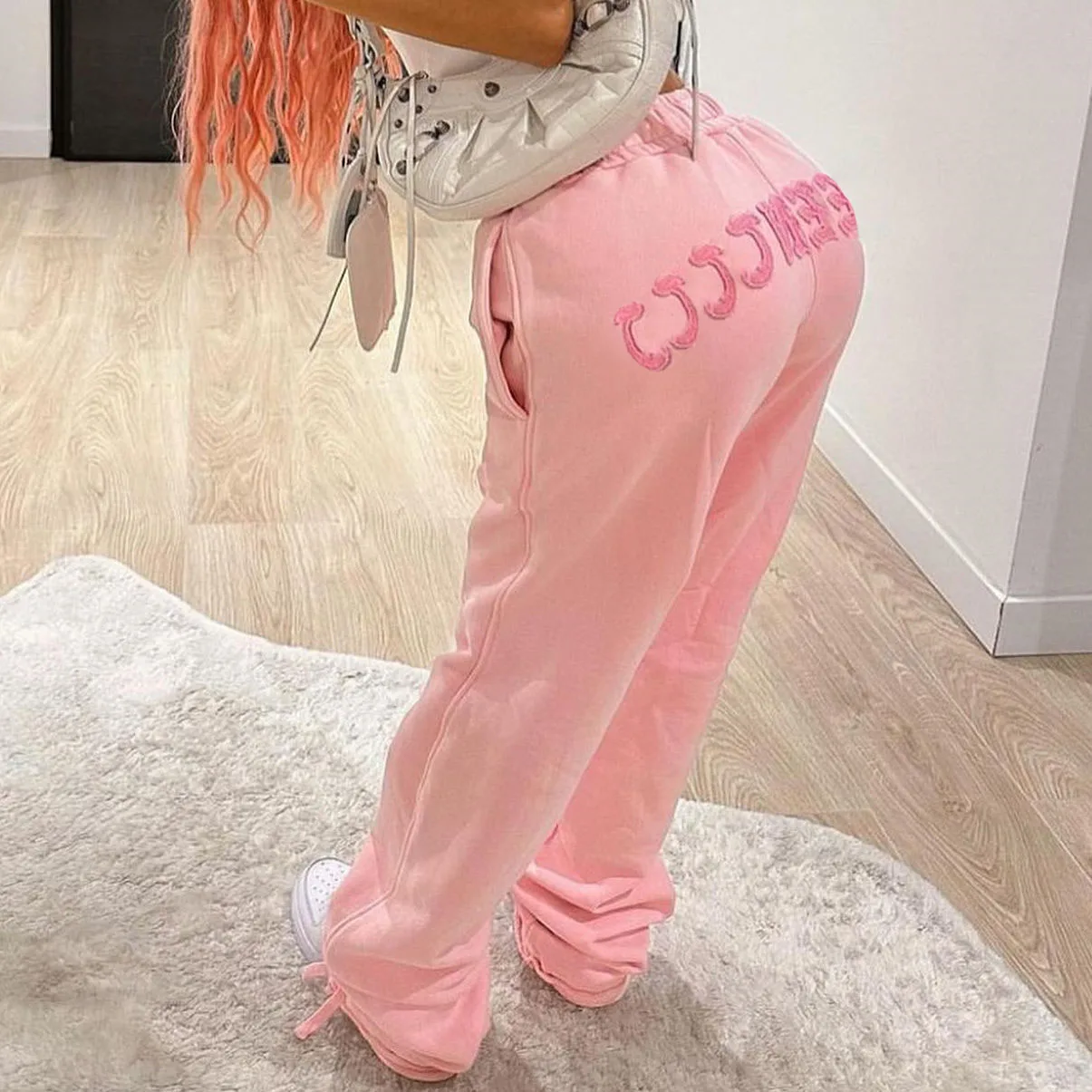 Custom Streetwear Sweatsuit - Distressed Embroidery