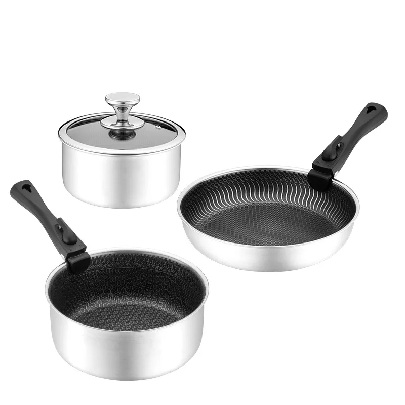 Hex Hybrid Clod Cookware Set - 5 Pcs Stainless Steel
